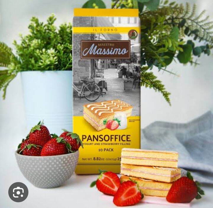 Maestro Massimo Pansoffice Cake with Yogurt & Strawberry Filling 250g ...