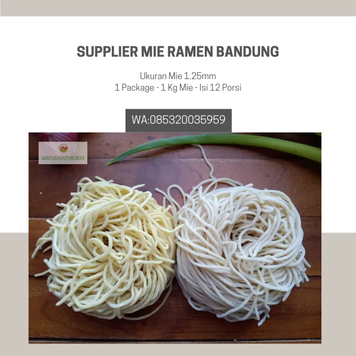 Mie Ramen Mentah Halal Kemasan 1Kg | Lazada Indonesia