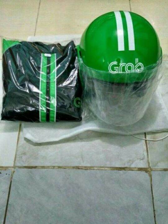 JAKET DAN HELM GRAB INDONESIA ORIGINAL PRODUK | Lazada Indonesia