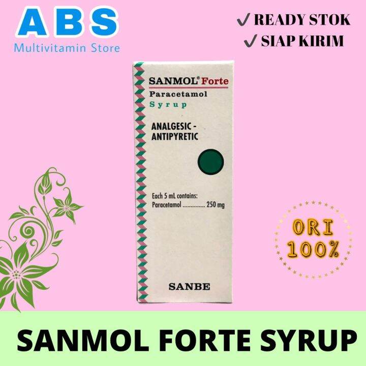 Sanmol forte sirup paracetamol 60 ml | Lazada Indonesia