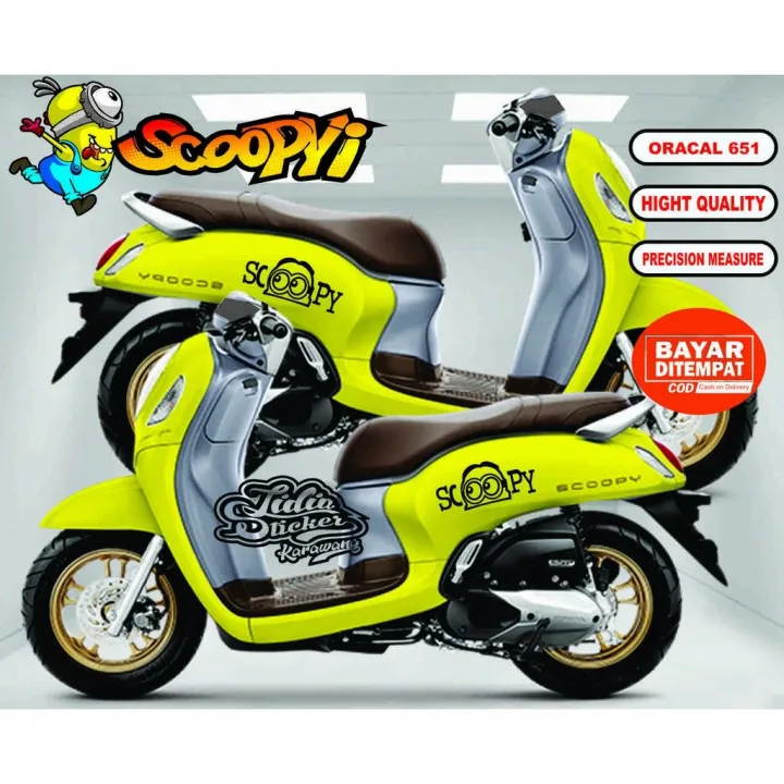 CUTTING STICKER SCOOPY MINION STIKER SCOOPY | Lazada Indonesia