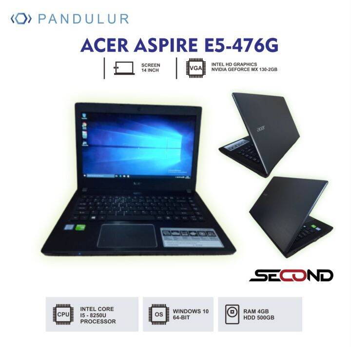 ACER ASPIRE E5-476G CORE I5-8250U 4GB/500GB | Lazada Indonesia