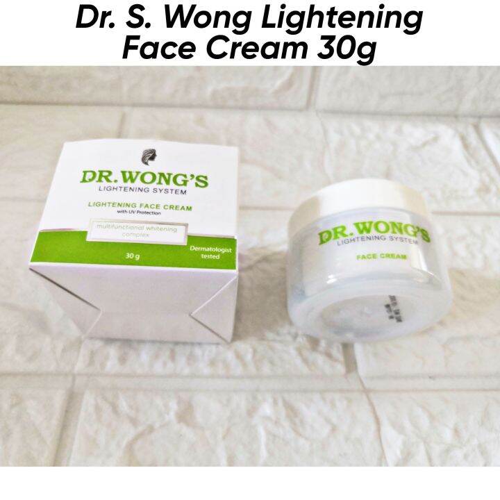 Dr. S. Wong Lightening Face Cream 30g with UV Protection | Lazada PH
