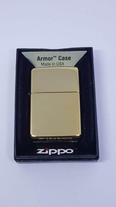 ZIPPO ArmorCase° #169 HighPolish Chrome.Brass + Fluid 125 Ml. 1725 ...