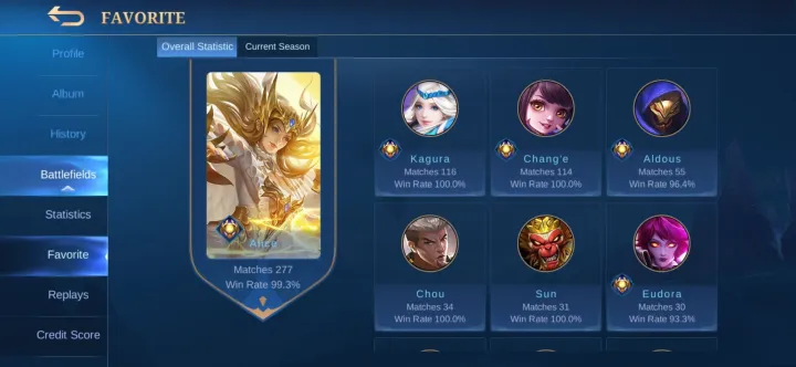 ML Account High Win Rate | Lazada PH