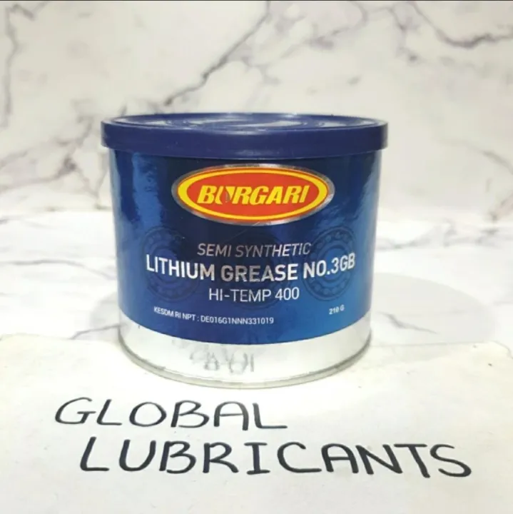 Burgari Hi-Temp 400 Lithium Grease/ Gemuk/ Stempet 210Gr (Gemuk Tahan ...