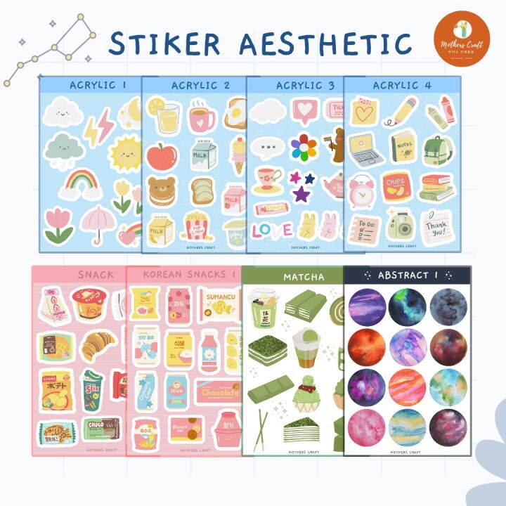 [PART 1] STICKER AESTHETIC STICKER JOURNALING STICKER LUCU STICKER DECO ...