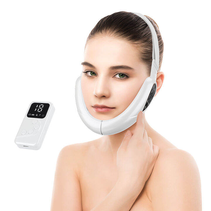 Ems Face Lifting Belt V Line Tens Facial Slimming Vibrates Massager 5