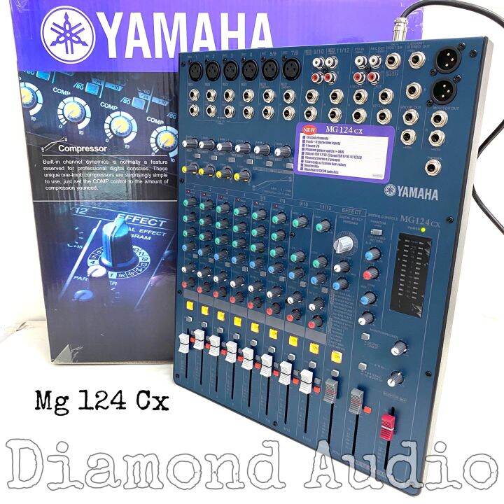 Mixer Audio Yamaha Mg124 Cx Effect Reverb Mixing 12 Channel Mg124cx Mg ...