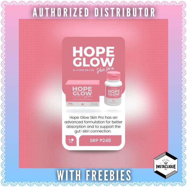 Hope Glow Skin Pro Japan Glutathione + Skin Probiotic by Luna Aura ...