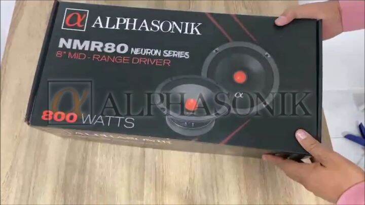 ลำโพงเสียงกลาง 8 นิ้วเฟลปลั๊ก Alphasonik รุ่นNMR80 Neuron Series bullet ...