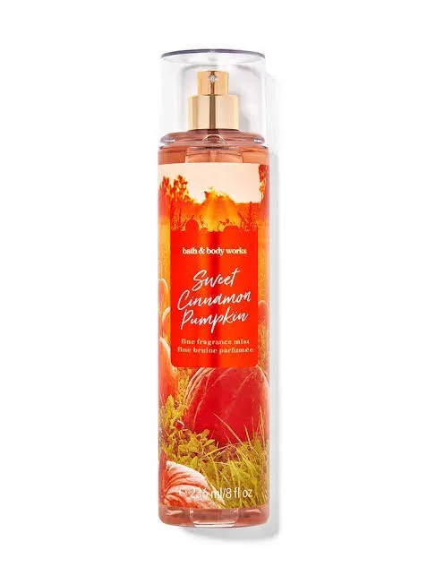 Bath and Body Works SWEET CINNAMON PUMPKIN Fine Fragrance Mist 236ML ...