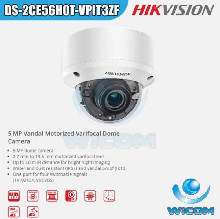 Hikvision Analog CAMERA 5MP DS-2CE5AH0T-AVPIT3ZF | Lazada Indonesia