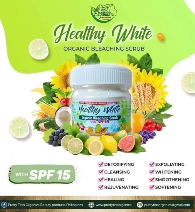 HEALTHY WHITE ORGANIC BLEACHING SCRUB | Lazada PH