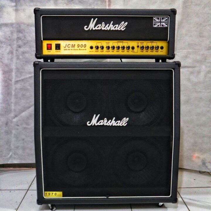 Ampli Bass 4x12 Inch Marshall 3 Input Head Cabinet Berkualitas | Lazada ...