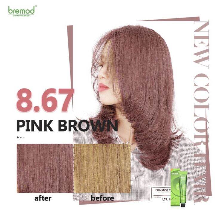 Bremod Hair Colourant New Shades 8.67/77.71/8.65 SET with Oxidant ...