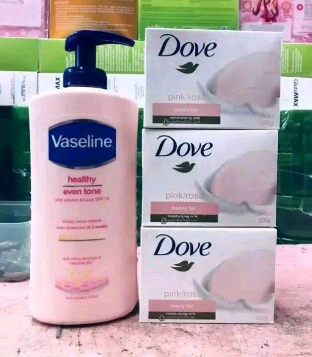 Vaseline lotion with dove / likas soap | Lazada PH