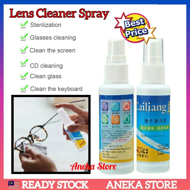 🔥READY STOCK🔥 1ctn Lens Spray Cleaner Eyeglasses Pencuci Pembersih Spek ...