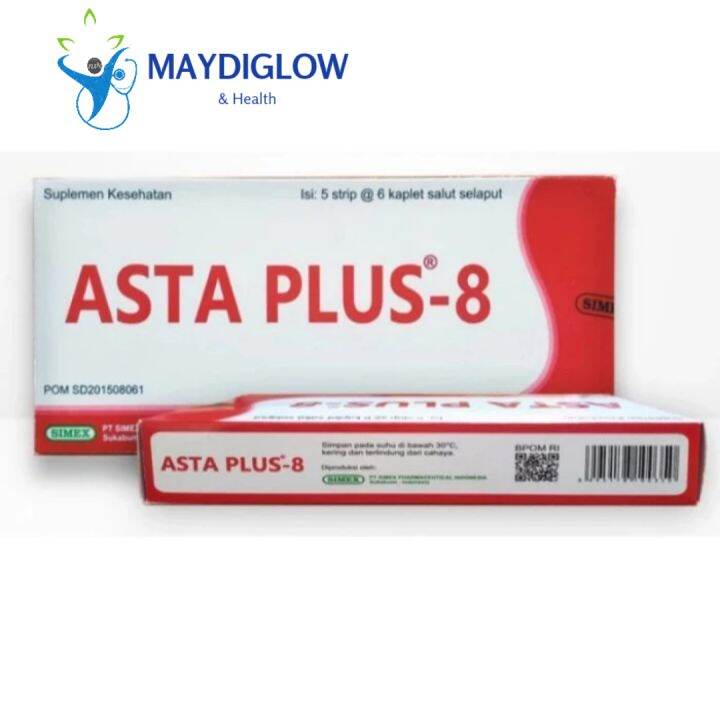 ASTA PLUS-8 Astaxanthin 8 mg Box isi 30 Capsul | Lazada Indonesia
