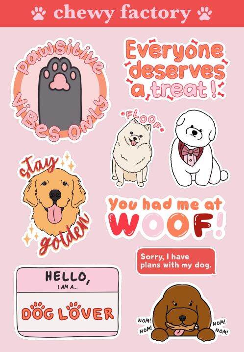 CHEWY FACTORY PH sticker pack (Water-proof) | Lazada PH