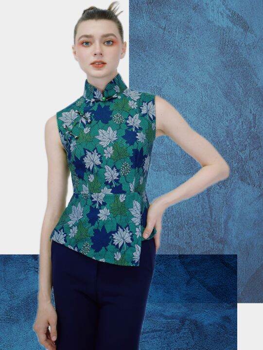 ECESIS qipao cheongsam chinese new year mandarin collar chinese wedding ...