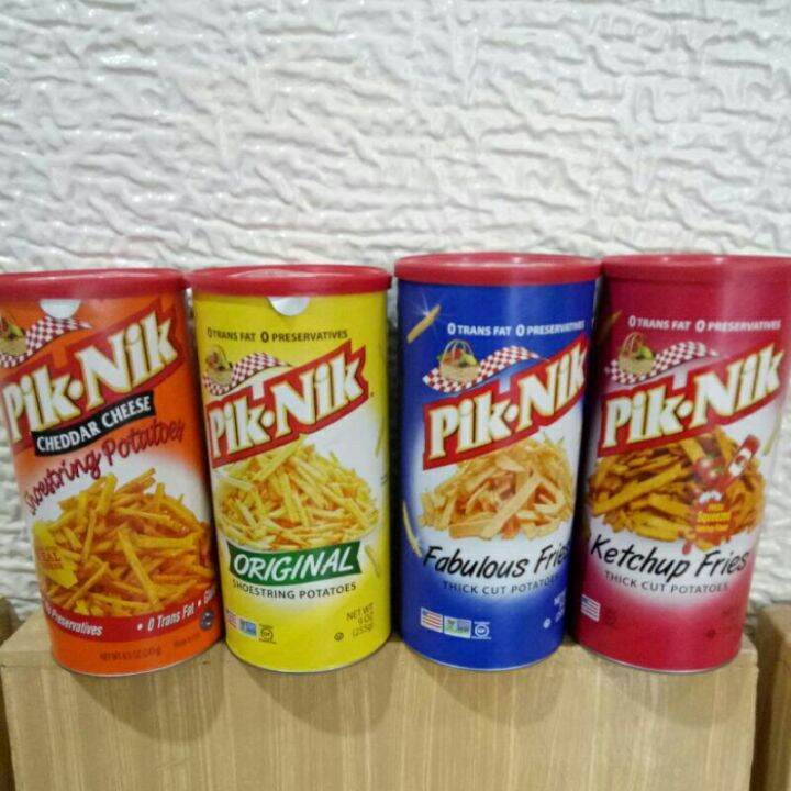 PIKNIK Cheddar Cheese, Fabulous Fries, Ketchup Fries, Original 255g ...
