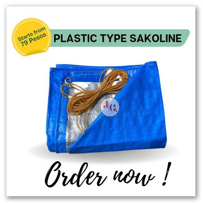8x25ft SAKOLINE KALIDAD AT MATIBAY WATERPROOF SAKOLINE PE TYPE PLASTIC ...