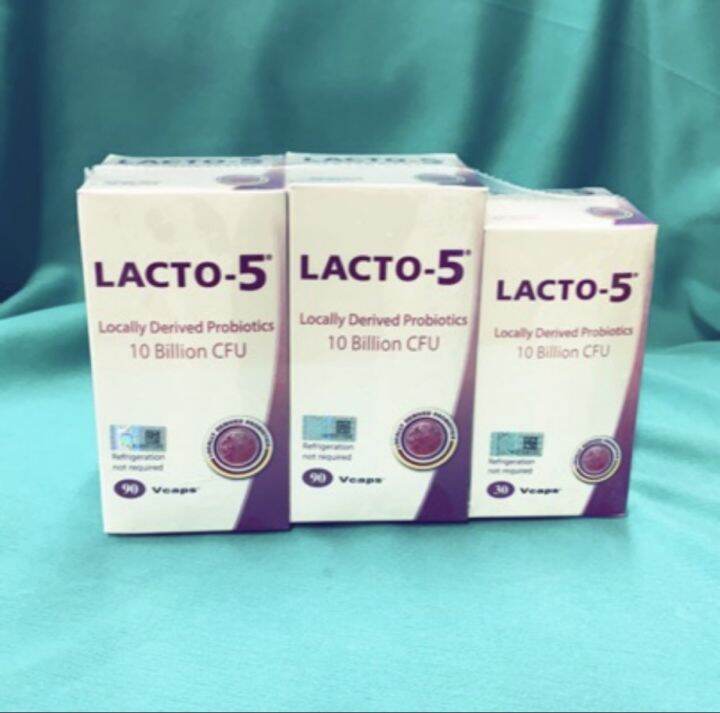 Lacto 5 Probiotics 10 Billion CFU 90’s+90’s+30’s exp 10/2023 | Lazada