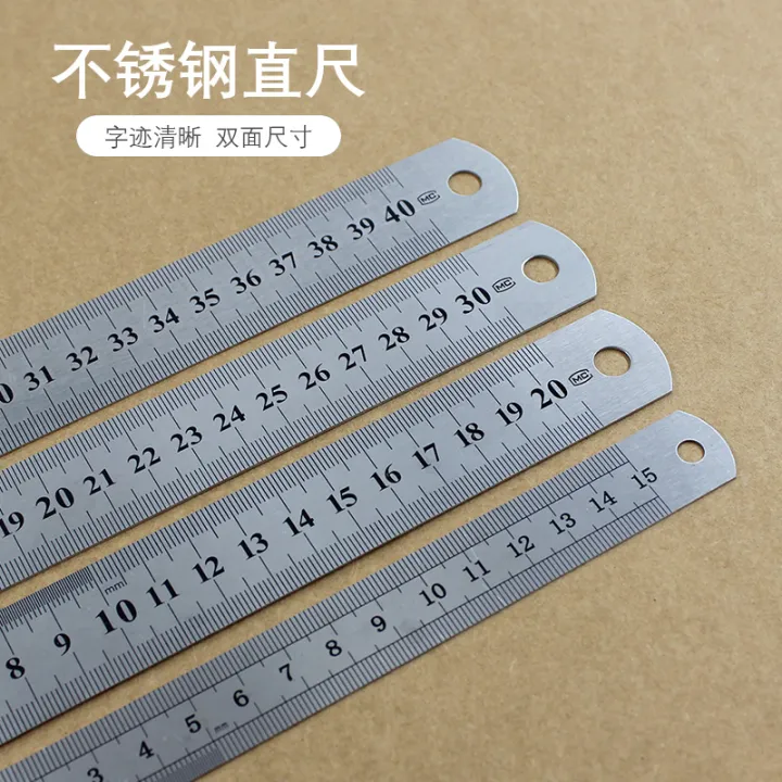 Steel Ruler 15 Cm20cm 30cm 40cm 50cm 60cm 100cm Steel Ruler Measuring ...