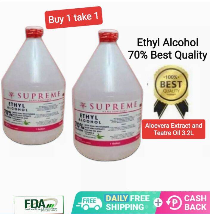 Supreme ethyl Alcohol with moisturizer 2 Gallons | Lazada PH