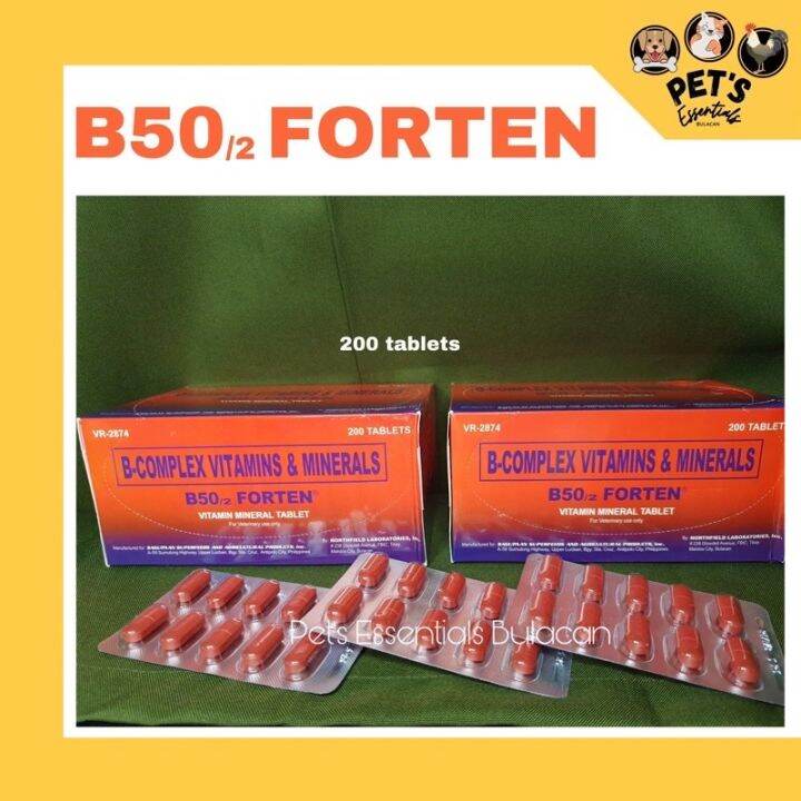 B50 Forten 200 tablets per box | Lazada PH