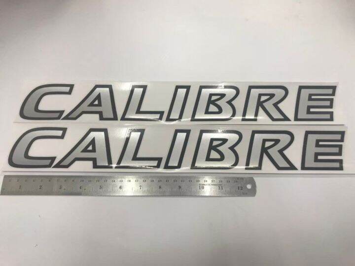 สติ๊กเกอร์แบบดั้งเดิม ติดข้างกระบะ NISSAN NAVARA NP300 คำว่า CALIBRE 1 ...