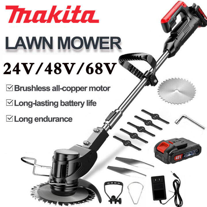 24V/48V/68V Electric Cordless Grass Cutter Heavy Duty Trimmer Portable ...