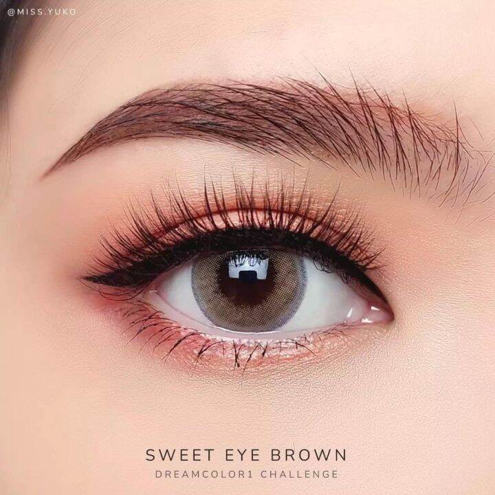 บิ๊กอายรุ่น รุ่น Sweet eye สีน้ำตาล**แบบแฟชั่นและสายตาสั้น | Lazada.co.th