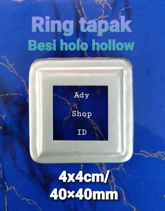Ornamen besi holo ring tapak minimalis ukuran 4x4cm Body besar, Bahan ...