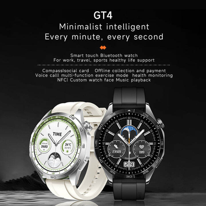 MAFAM 【💓Best Picks】 New GT4 Smartwatch /GT4 MINI Smartwatch 1.43'' Amoled Smartwatch 360*360 Men ...