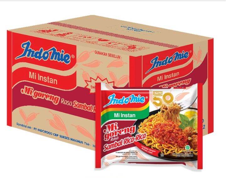 Mie Goreng Rica Rica dan Mie Goreng Pedas( 1 dus isi 40pcs) | Lazada ...