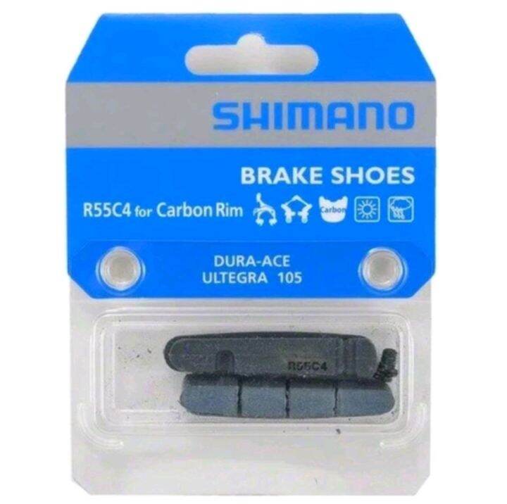 SHIMANO R55C4 For Carbon Rim Brakepad Brake Shoe Kampas Rem Sepeda Velg ...