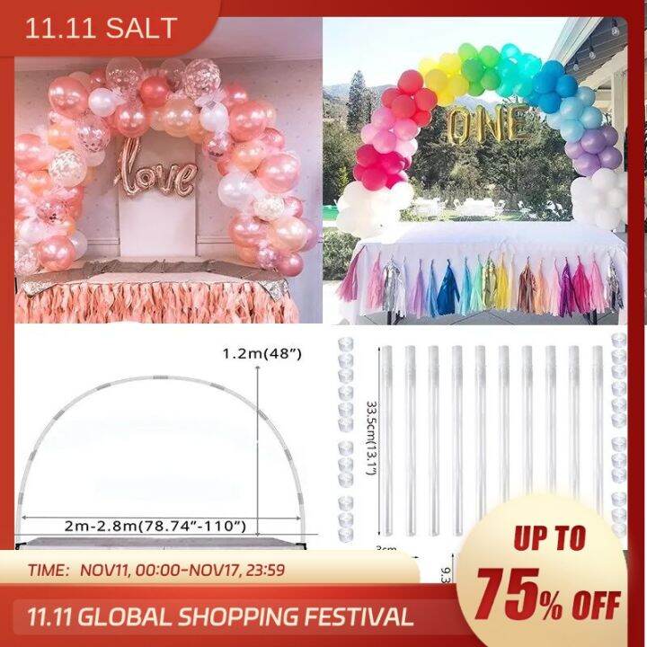 Table Balloon Arch Set Ballon Column Stand for Wedding Birthday Party ...
