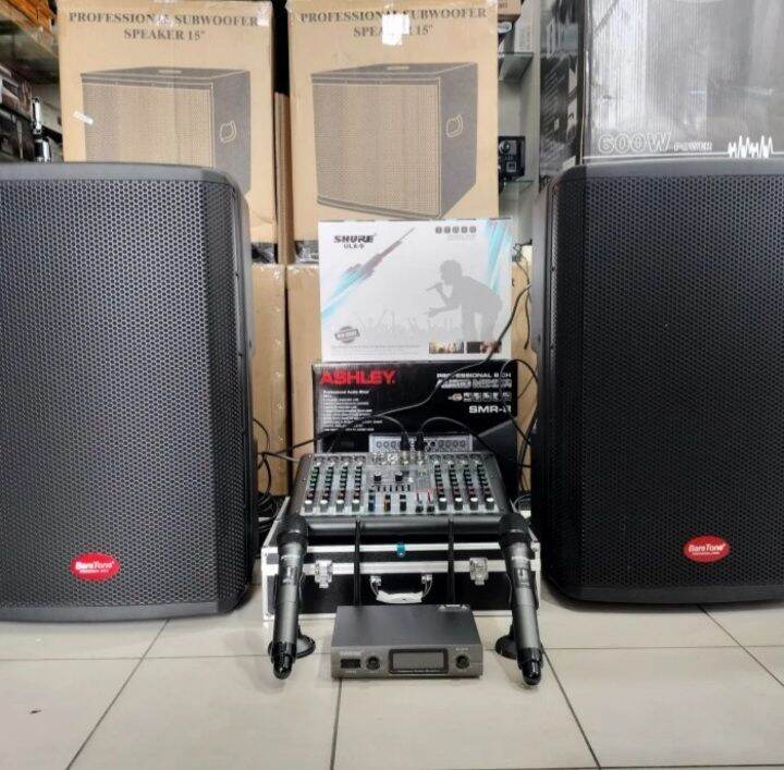 Paket sound system indor/outdor BARETONE MAX-15H Suara mantul banget ...