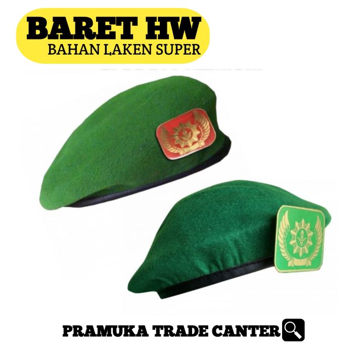 Baret Hizbul Wathan Premium | Baret Hijau HW Muhammadiyah Laken ...