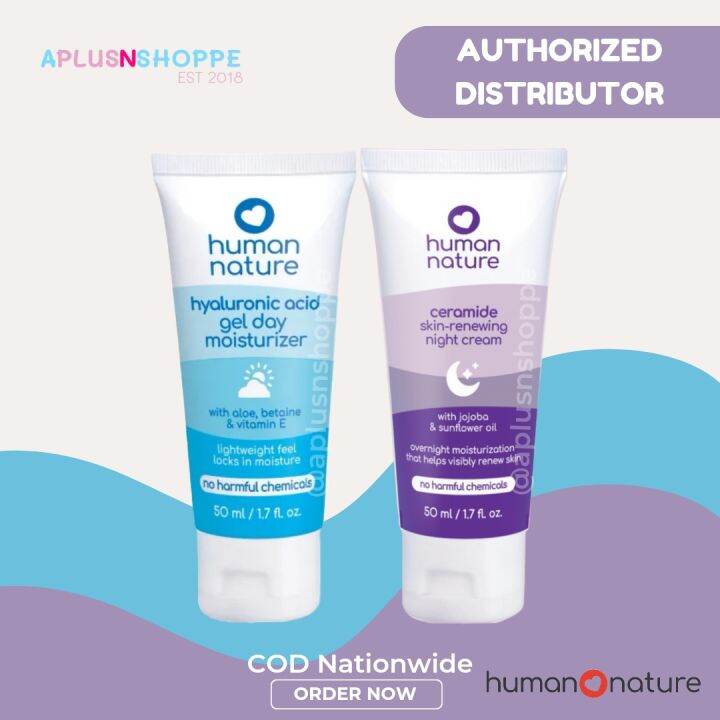 Human Nature Hyaluronic Acid Gel Day Moisturizer / Ceramide Skin ...