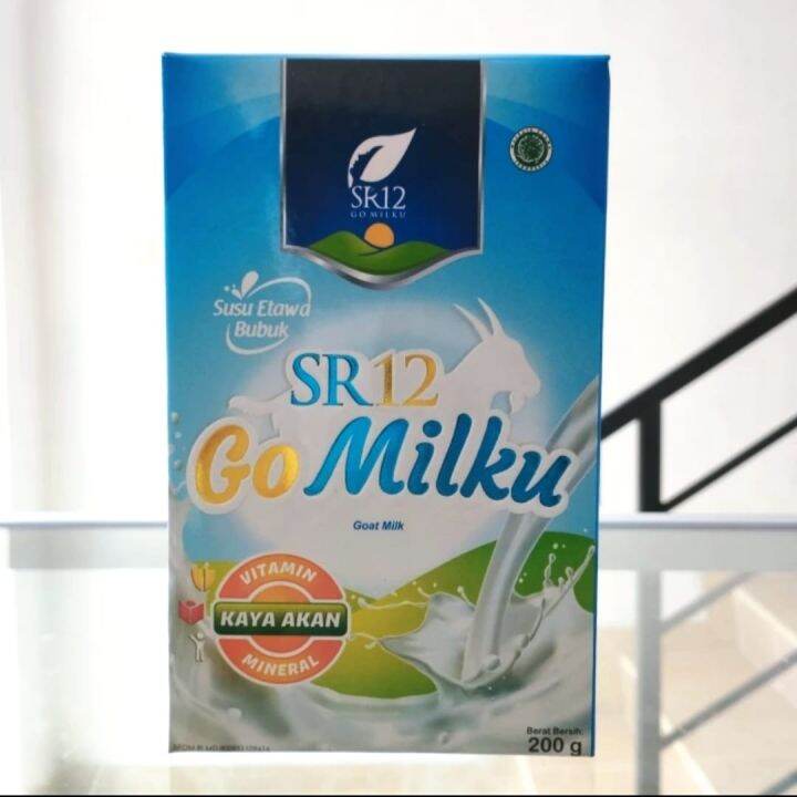 SR12 Go Milku 200 gr susu kambing etawa plus daun kelor dan ikan gabus ...