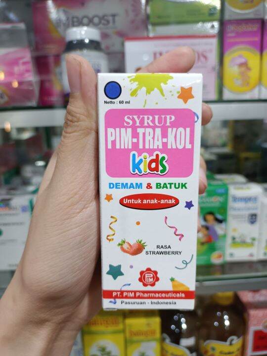 PIMTRAKOL KIDS SIRUP DEMAM DAN BATUK ANAK 60 ML RASA STRAWBERRY ...