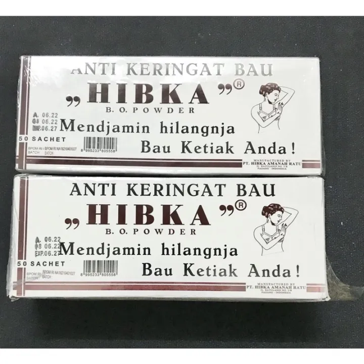 Bedak ketiak Hibka ( 1box 50sachet) | Lazada