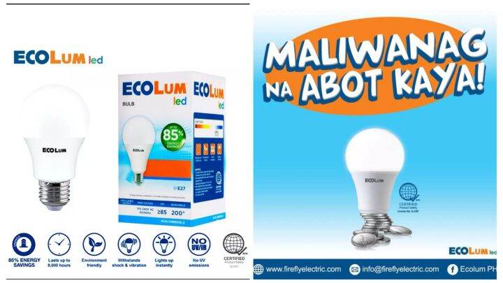 ECOLUM LED BULB E27 | Lazada PH