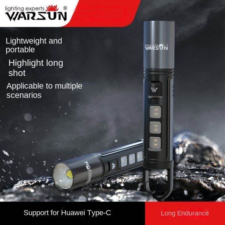 WARSUN WS600 LED Flashlight, 2500 Lumens High Brightness, Rechargeable ...