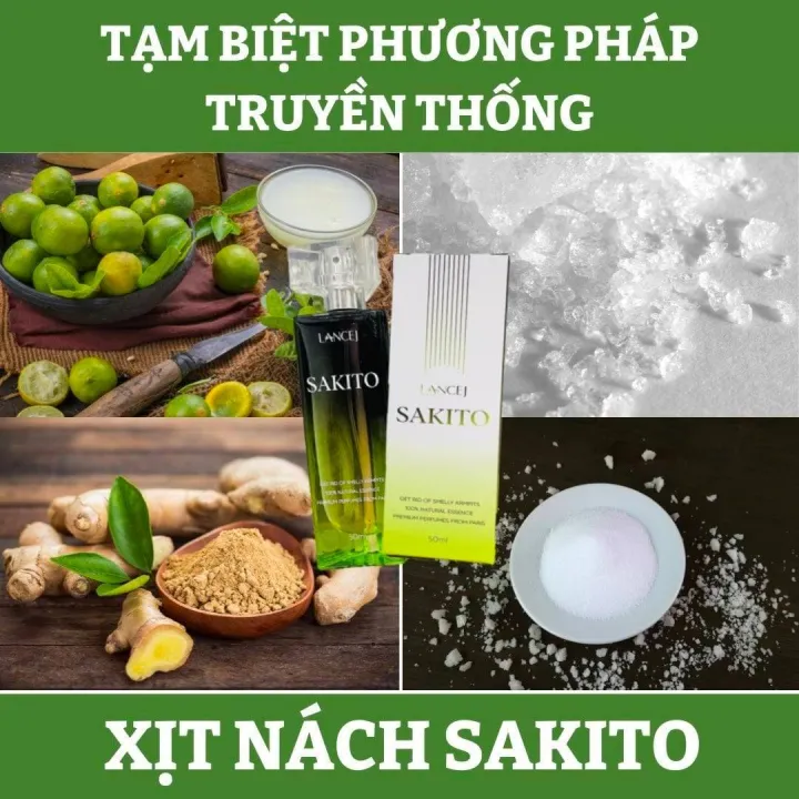Cách sử dụng thuốc trị hôi nách sakito đơn giản và hiệu quả