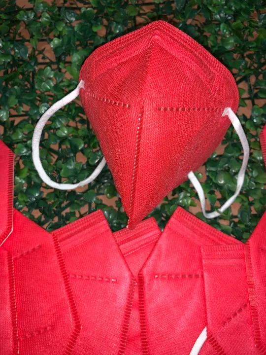 Red Kn95 5ply high quality protective mask 10pcs per box | Lazada PH