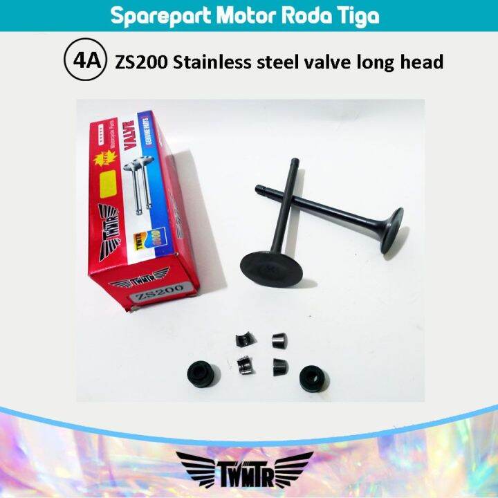 Payung Klep 200cc/ ZS200 Stainless steel valve long head / kleef mtr roda 3 | Lazada Indonesia